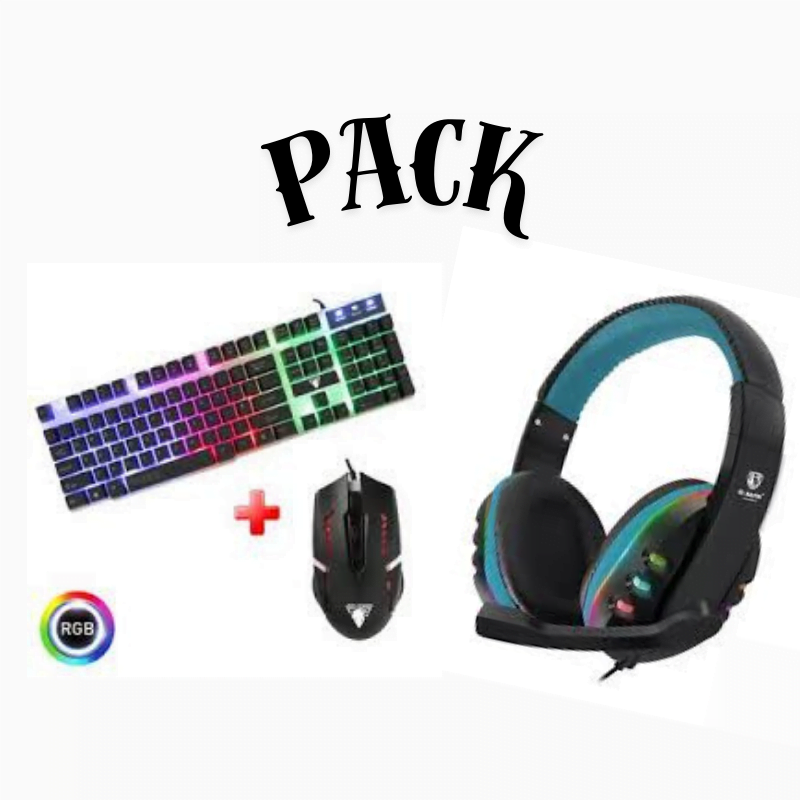 Gaming pack Casque+clavier+sourie – iboga.ma